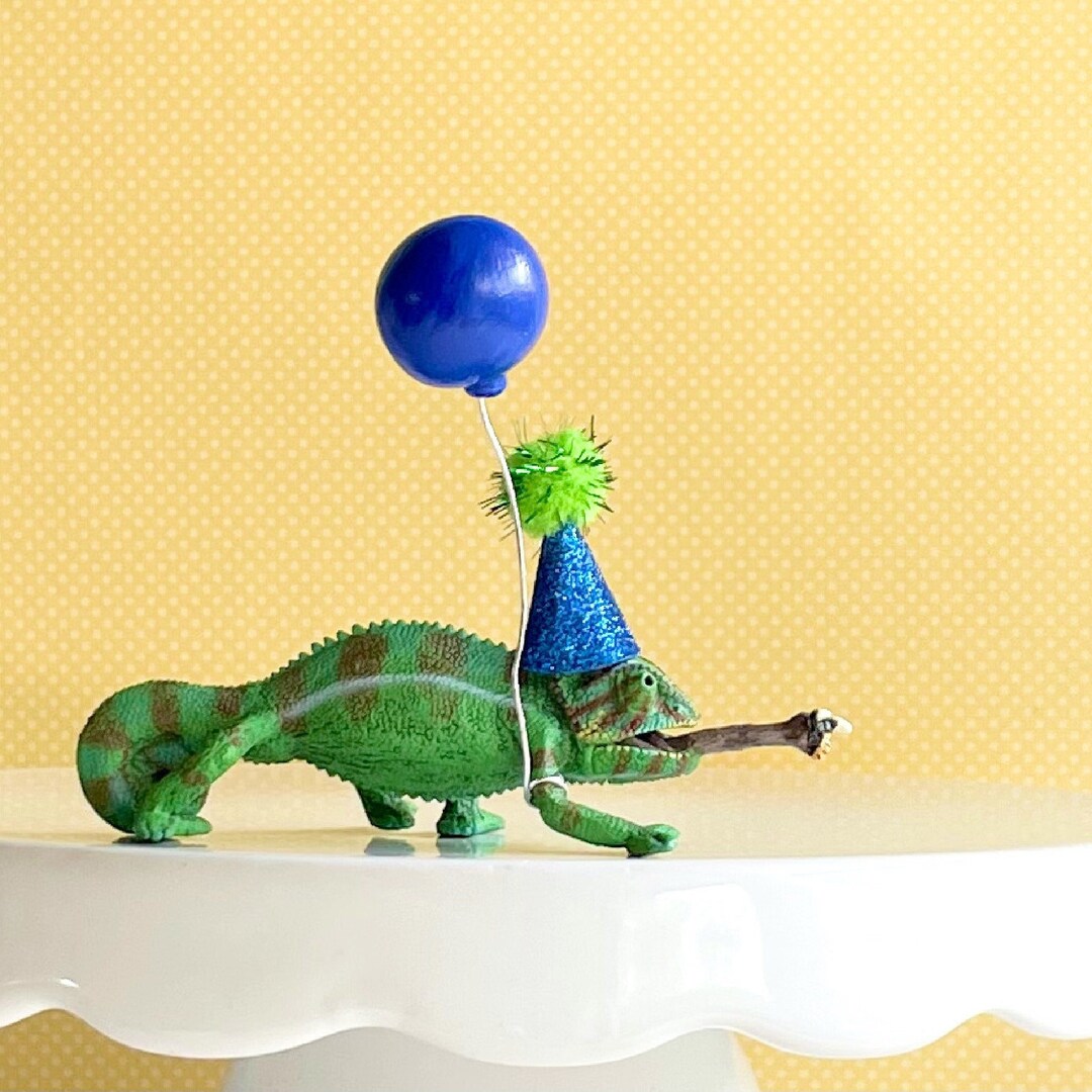 Reptile Birthday Party Cake Topper Chameleon Cake Topper - Etsy