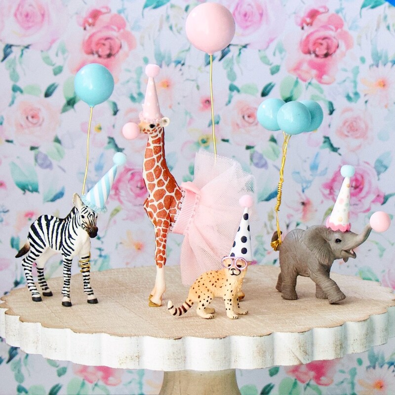Animal Cake Topper Birthday - Etsy
