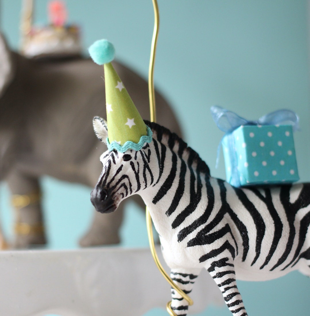 Zebra Cake Topper Calling All Party Animals Cake Topper Safari Decor ...