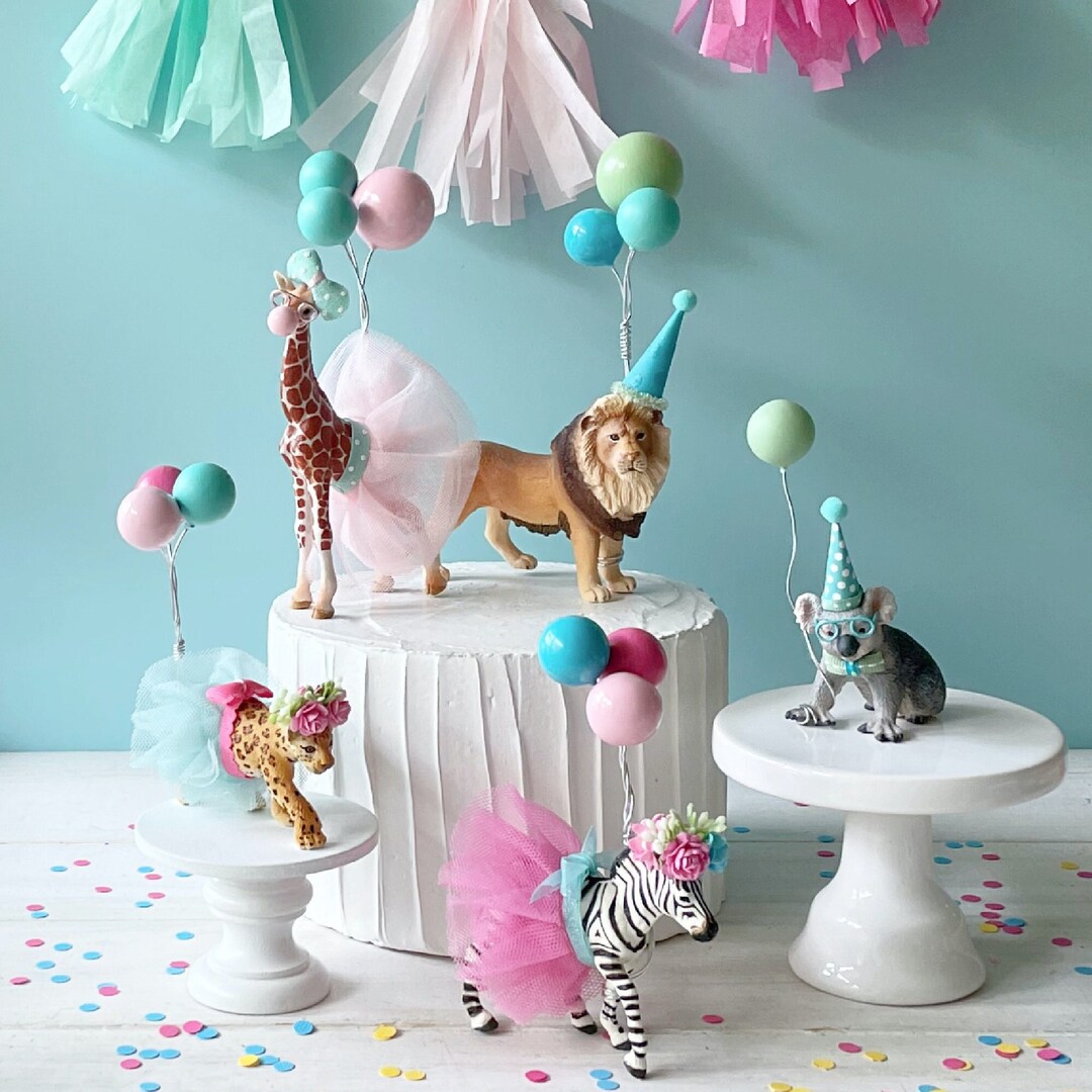 Party Animal Cake Toppers for Safari Birthday Parties - Etsy