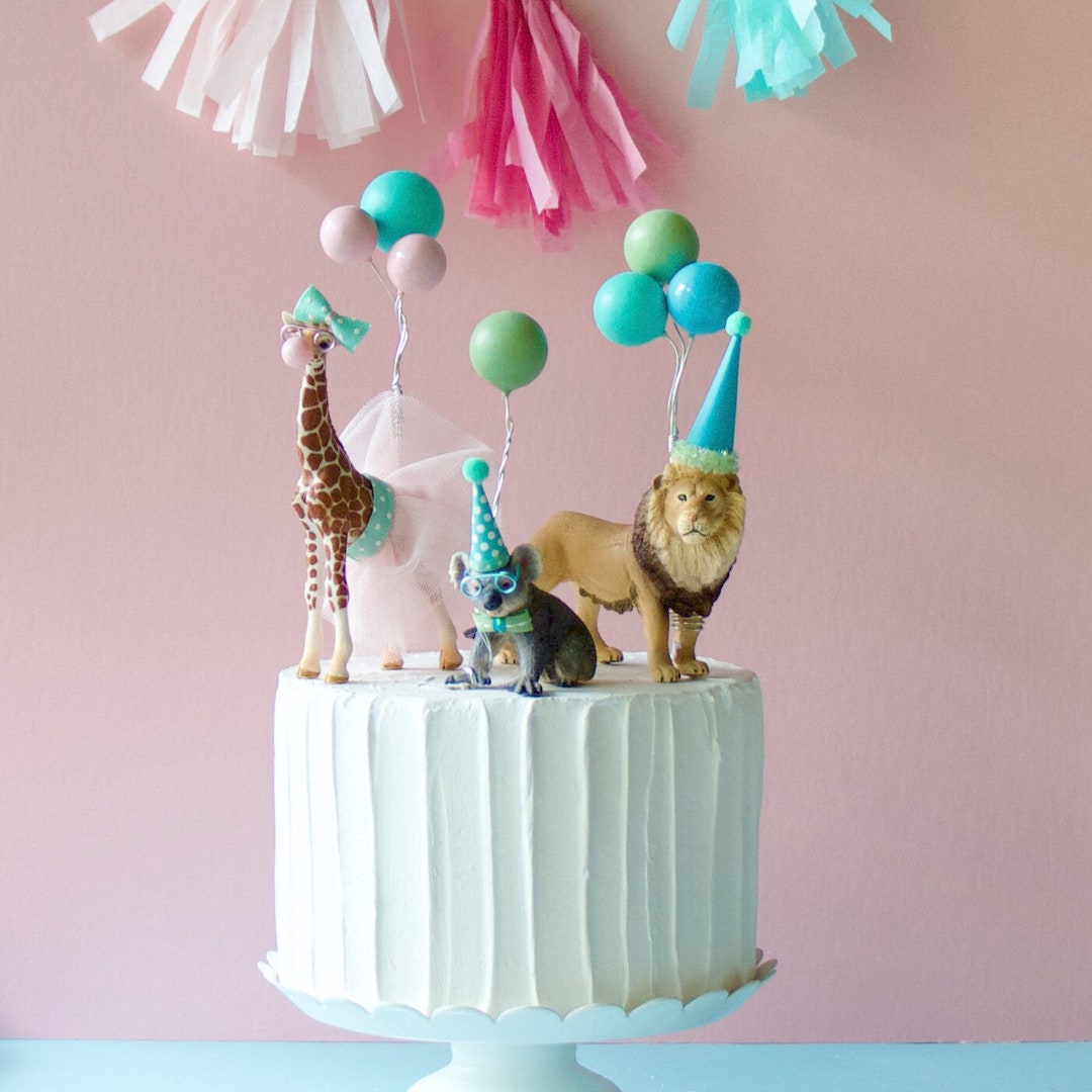 Party Animal Cake Toppers for Safari Birthday Parties - Etsy