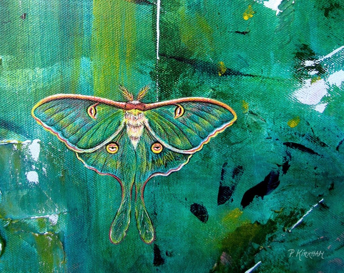 Luna Moth Ceramic Tile, Island Luna - Etsy