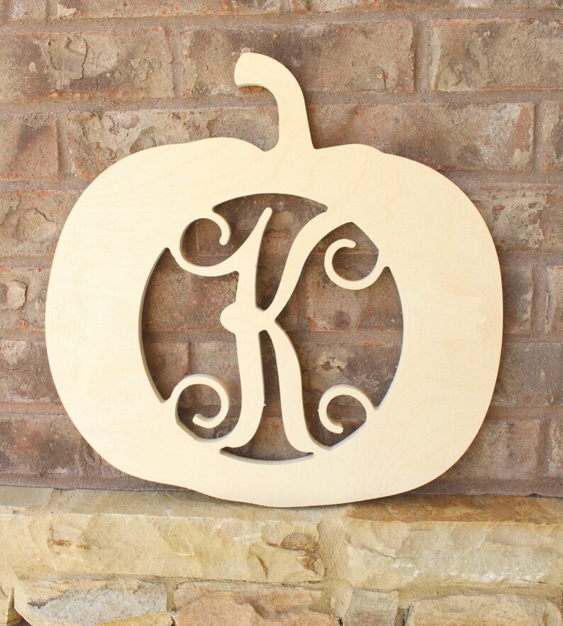 Pumpkin Monogram, Pumpkin Decor, Personalized Pumpkin, Farmhouse ...