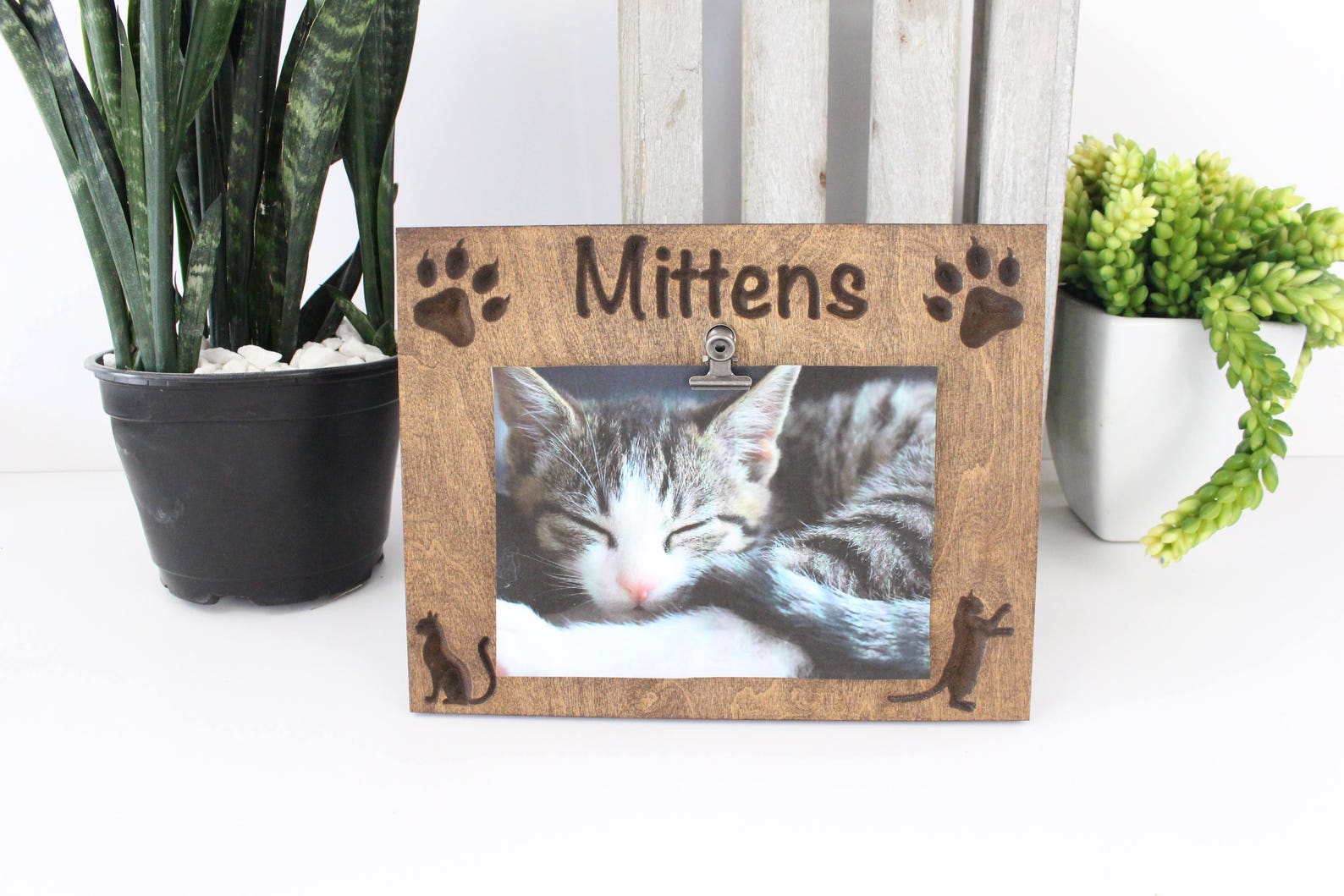 Cat Frame, Cat Lover, Frame for Cat, Frame for Cat Lady, Pet Decor, Pet ...