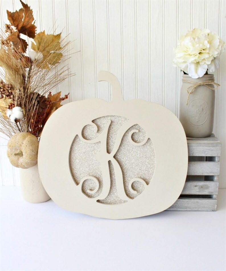 Pumpkin Monogram, Pumpkin Decor, Personalized Pumpkin, Farmhouse ...