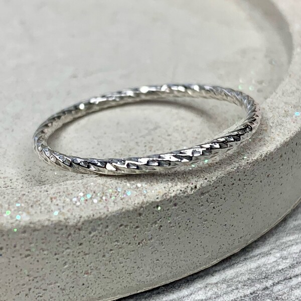 Silver Ring Stack - Etsy