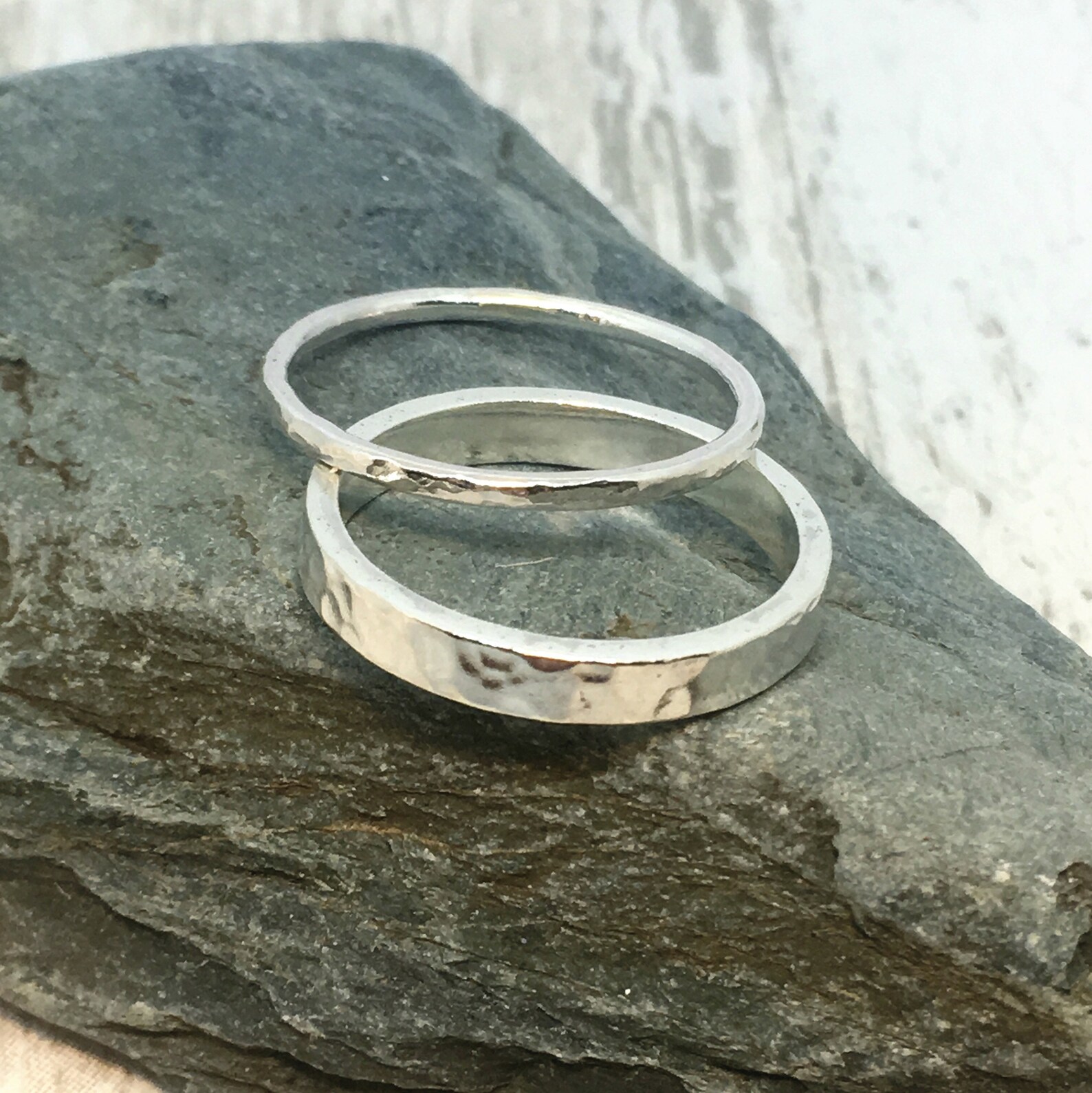 Sterling Silver Stacking Rings Stackable Ring Set 925 Silver | Etsy