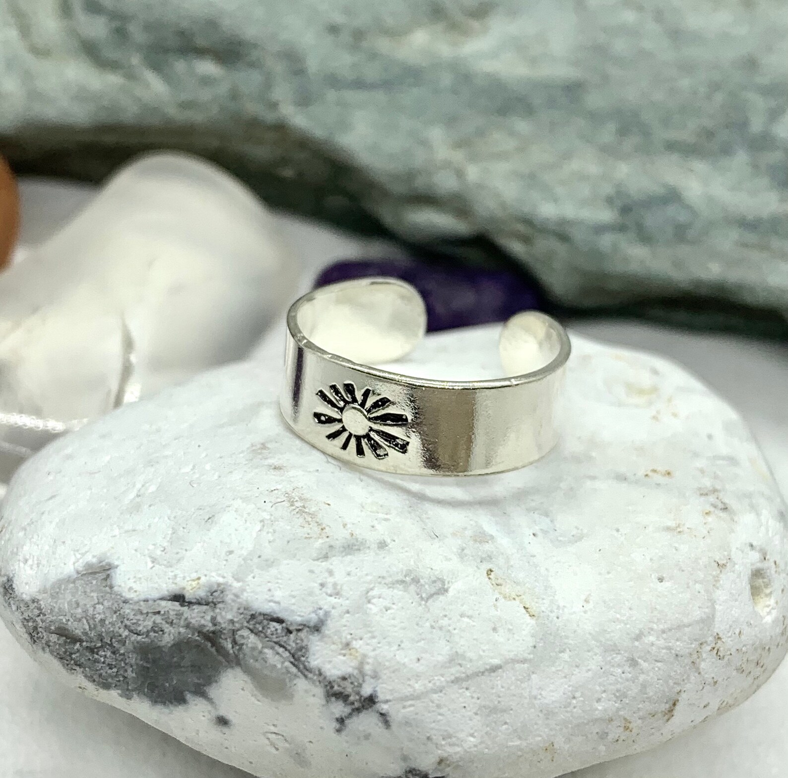 Sterling Silver Toe Ring Adjustable Toe Ring Wide Toe Ring - Etsy UK