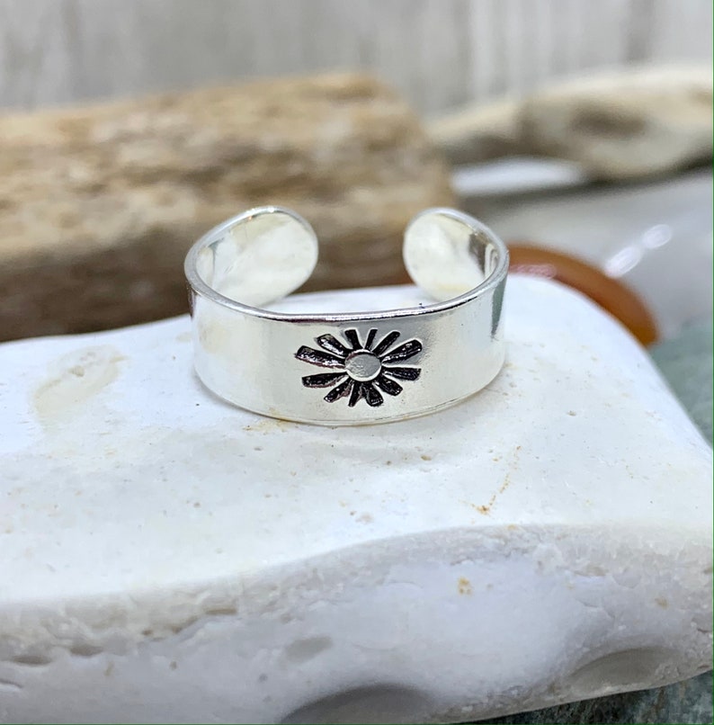 Sterling Silver Toe Ring Adjustable Toe Ring Wide Toe Ring - Etsy UK