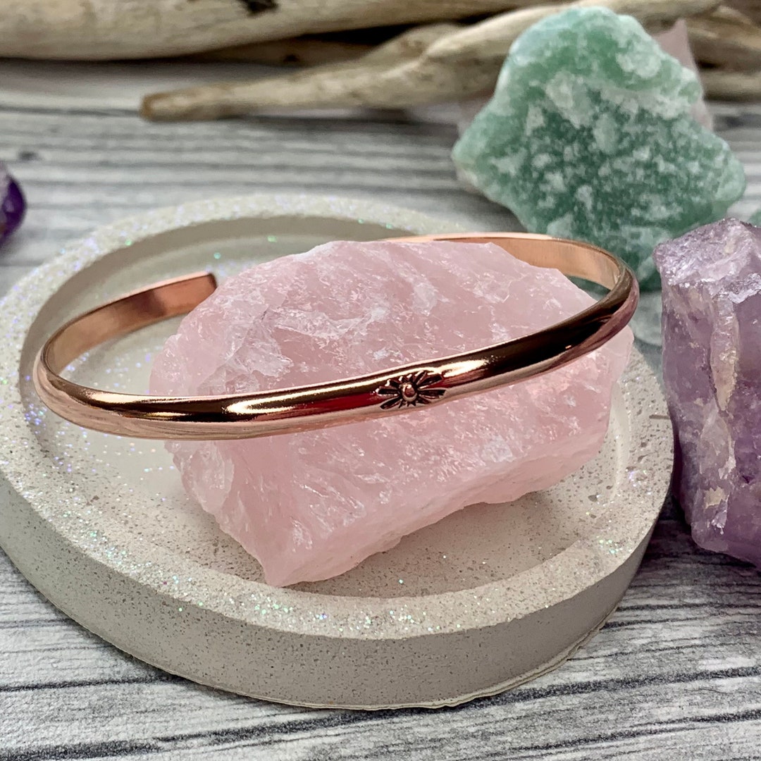 Buy Raw Copper Cuff Bangle, Healing Copper Cuff Bracelet, Solid Copper ...