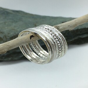 Sterling Silver Stacking Rings Set Stackable Ring Set 925 - Etsy