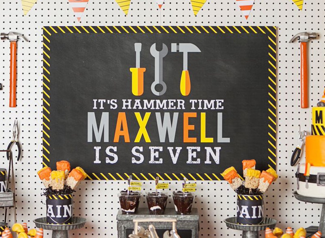 It's Hammer Time Birthday Poster - Etsy