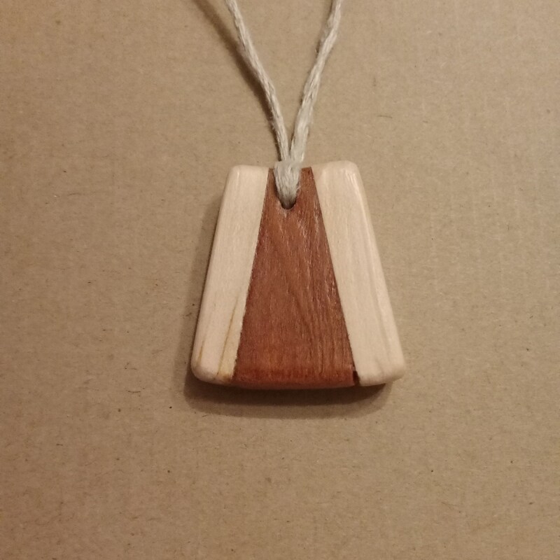 Wood Pendant Necklace - Etsy