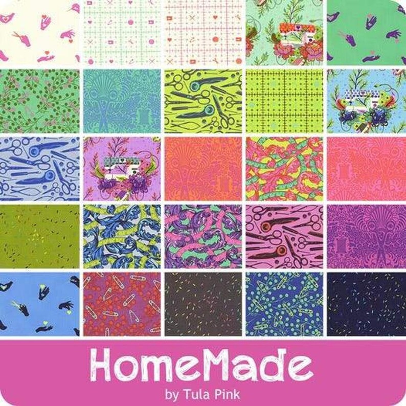 The Irony Quilt Kit Featuring HOMEMADE by Tula Pink and True Colors - Etsy
