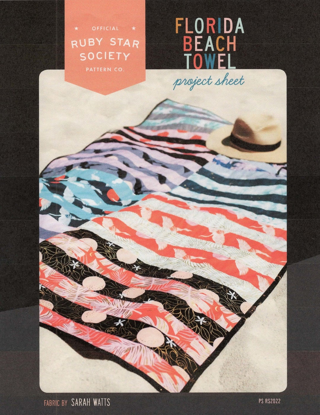 Florida Beach Towel Kit ~ Fabric by Sarah Watts Official Ruby Star ...