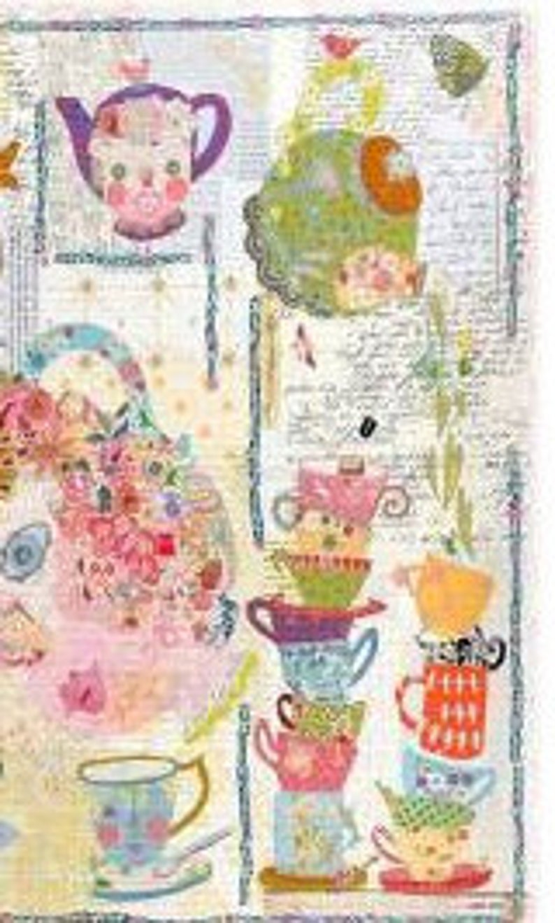 Tea Party Collage Pattern - Etsy