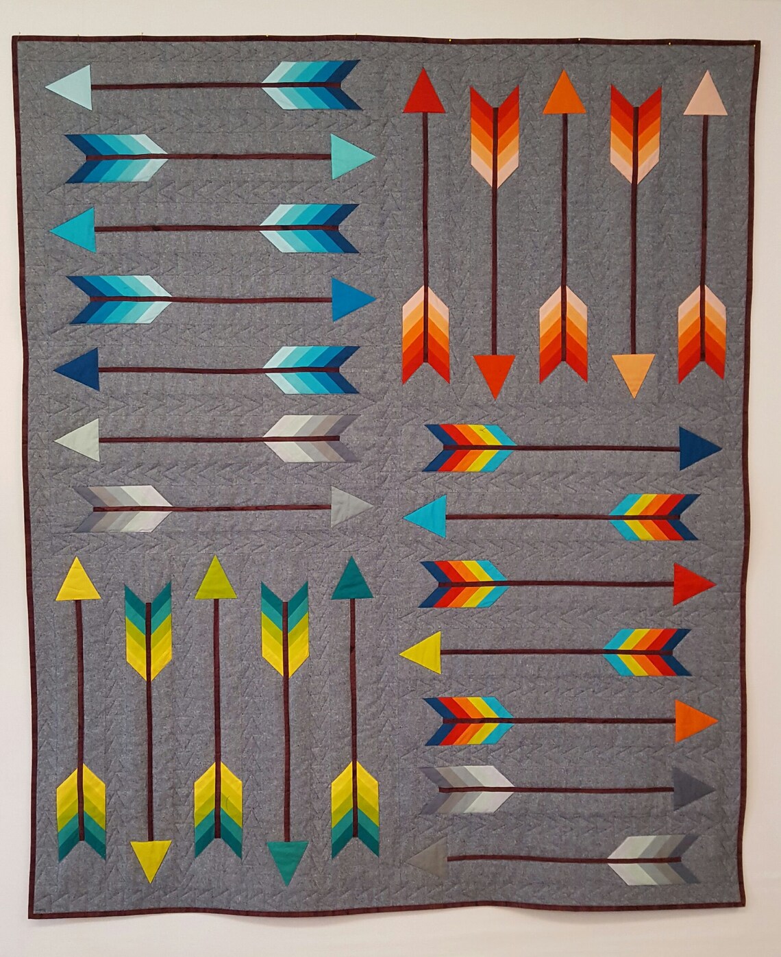 Pointy Quilt Kit a Modern Quilt by Elizabeth Hartman | Etsy
