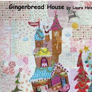 Gingerbread House Collage Pattern by Laura Heine - Etsy
