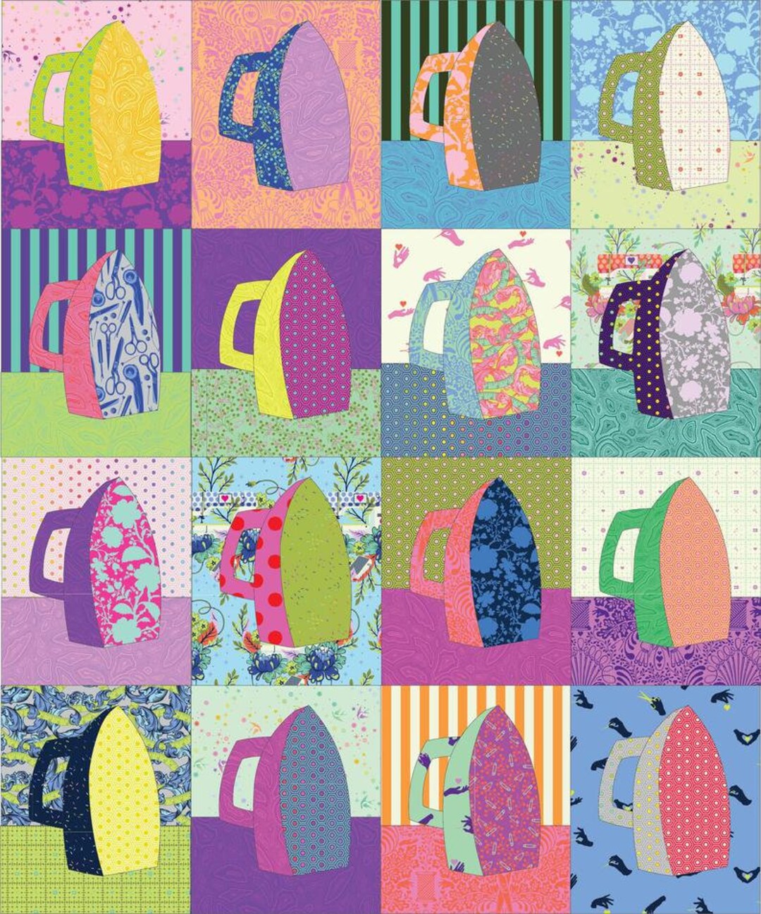 The Irony Quilt Kit Featuring HOMEMADE by Tula Pink and True Colors - Etsy