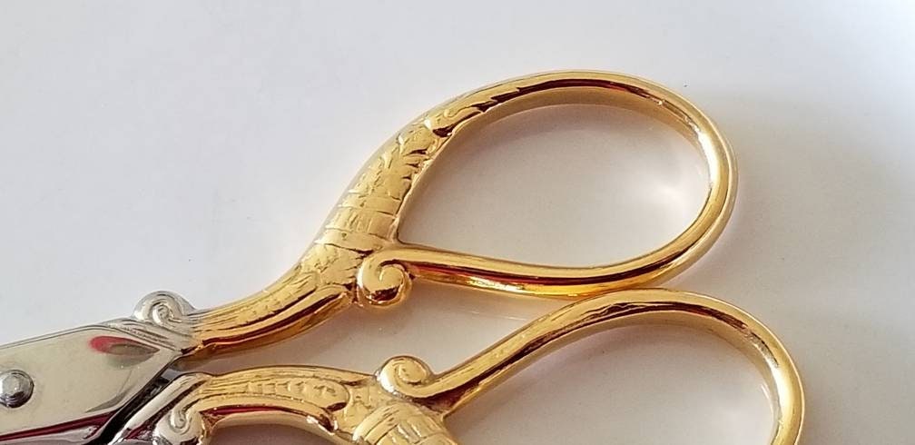 5in Scissors Italian Vintage Gold Makes for a Nice Gift | Etsy