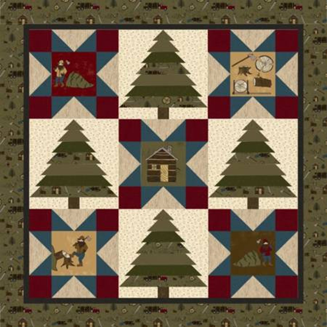 The Great Outdoors Quilt Kit and Pattern~ Backing Options - Etsy