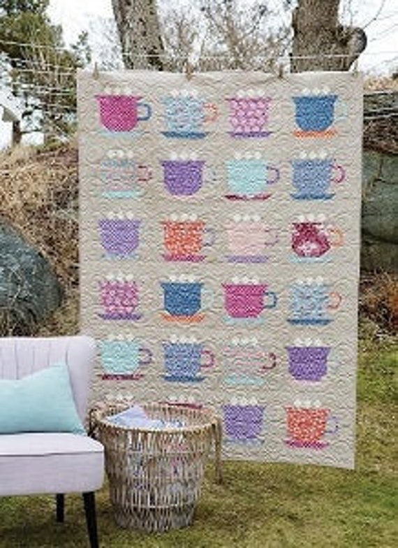 Tilda HOT CHOCOLATE Quilt Kit OOP Featuring Bird Pond | Etsy