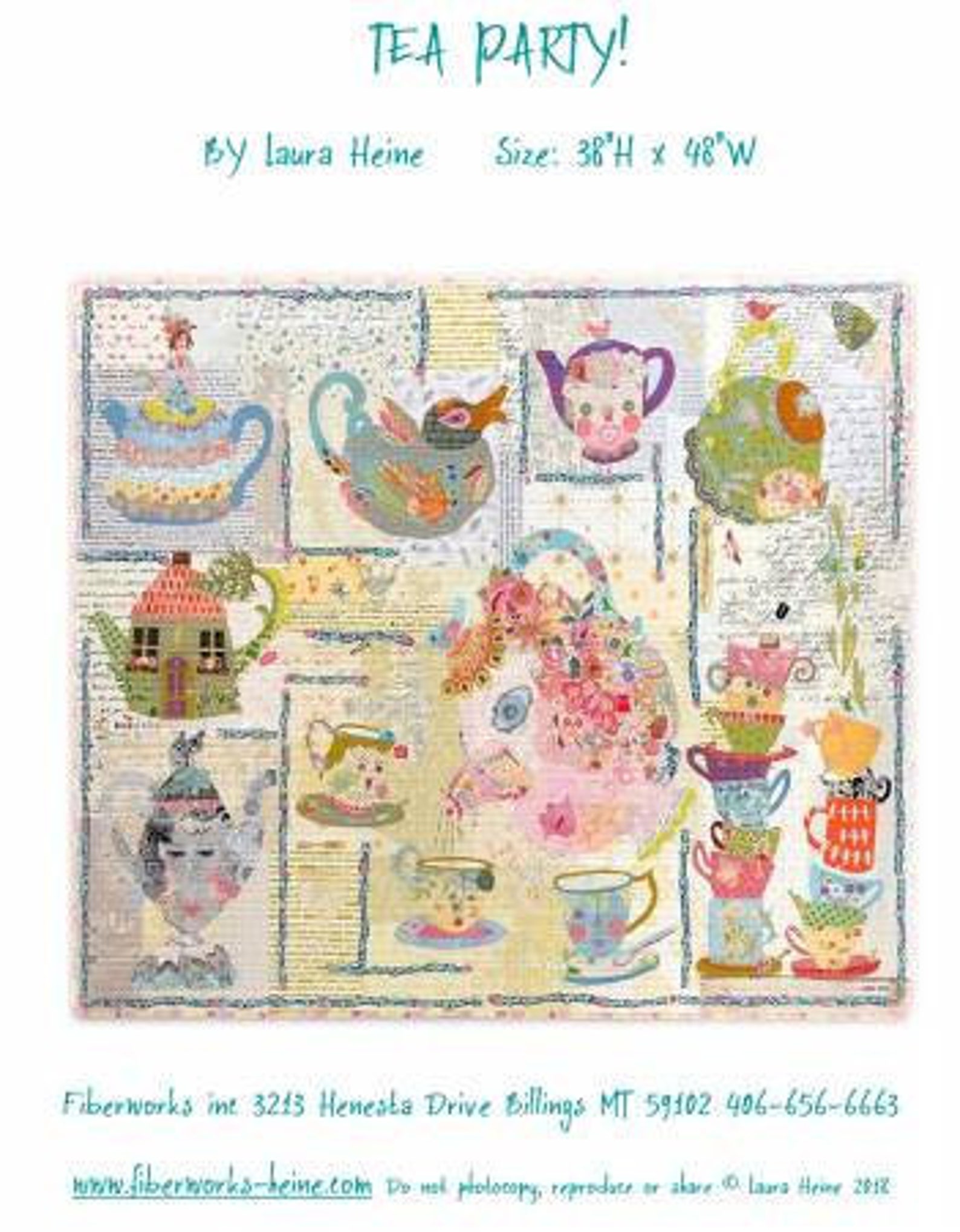 Tea Party Collage Pattern - Etsy
