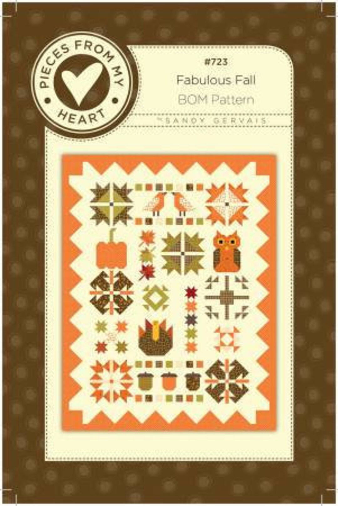 Fabulous Fall BOM Pattern ~ Pieces From My Heart ~sandy Gervis - Etsy