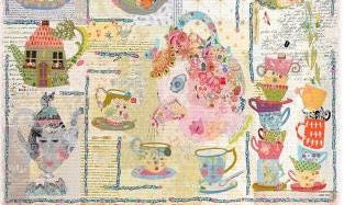 Tea Party Collage Pattern - Etsy