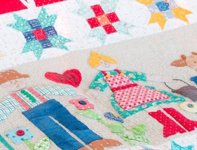 Farm Sweet Farm Quilt Kit By Lori Holt For Riley Blake Etsy
