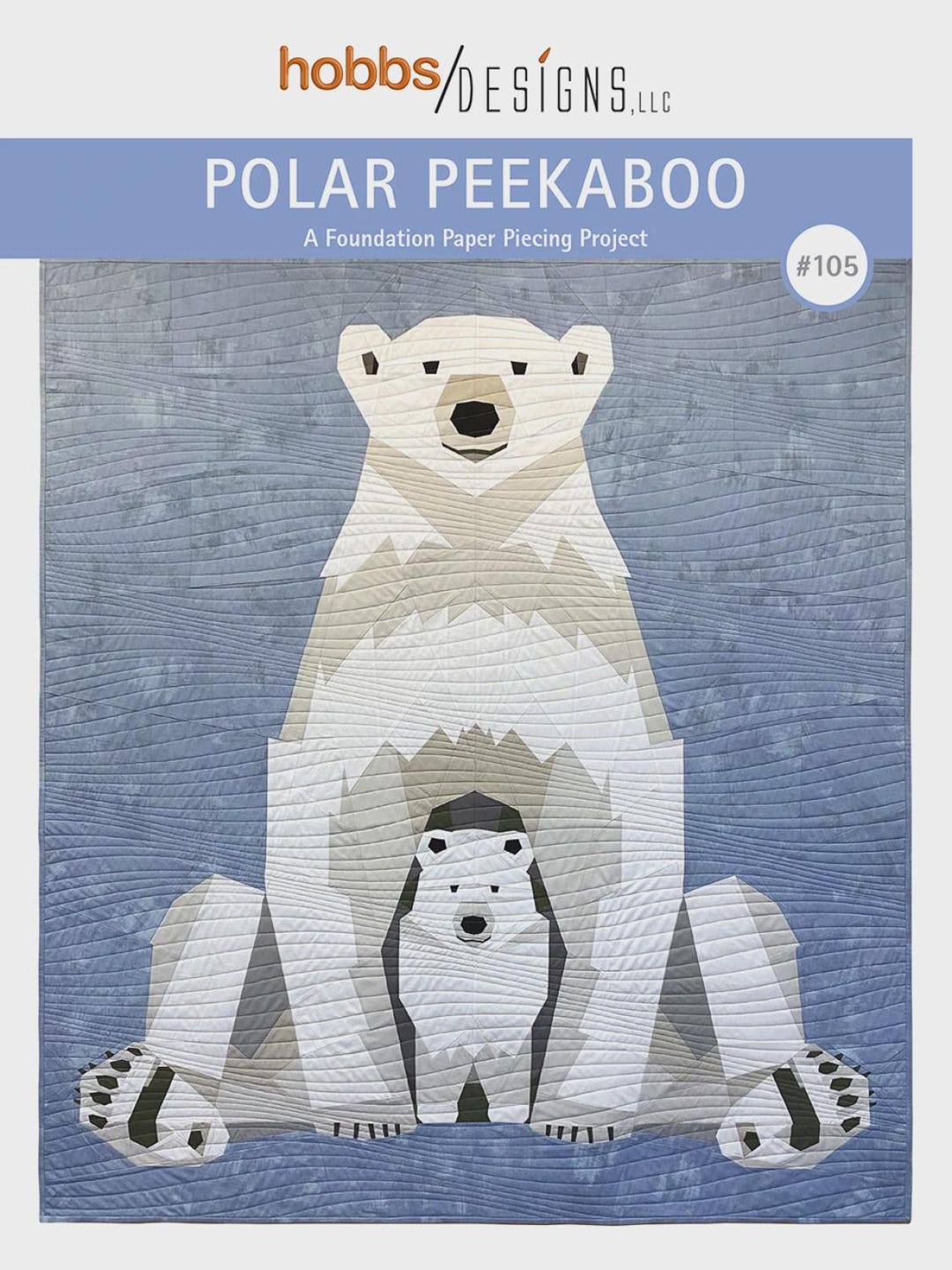 Polar Peekaboo ~ Pattern by Hobbs DESIGNS ~ Polar Bear and Baby Bear ...