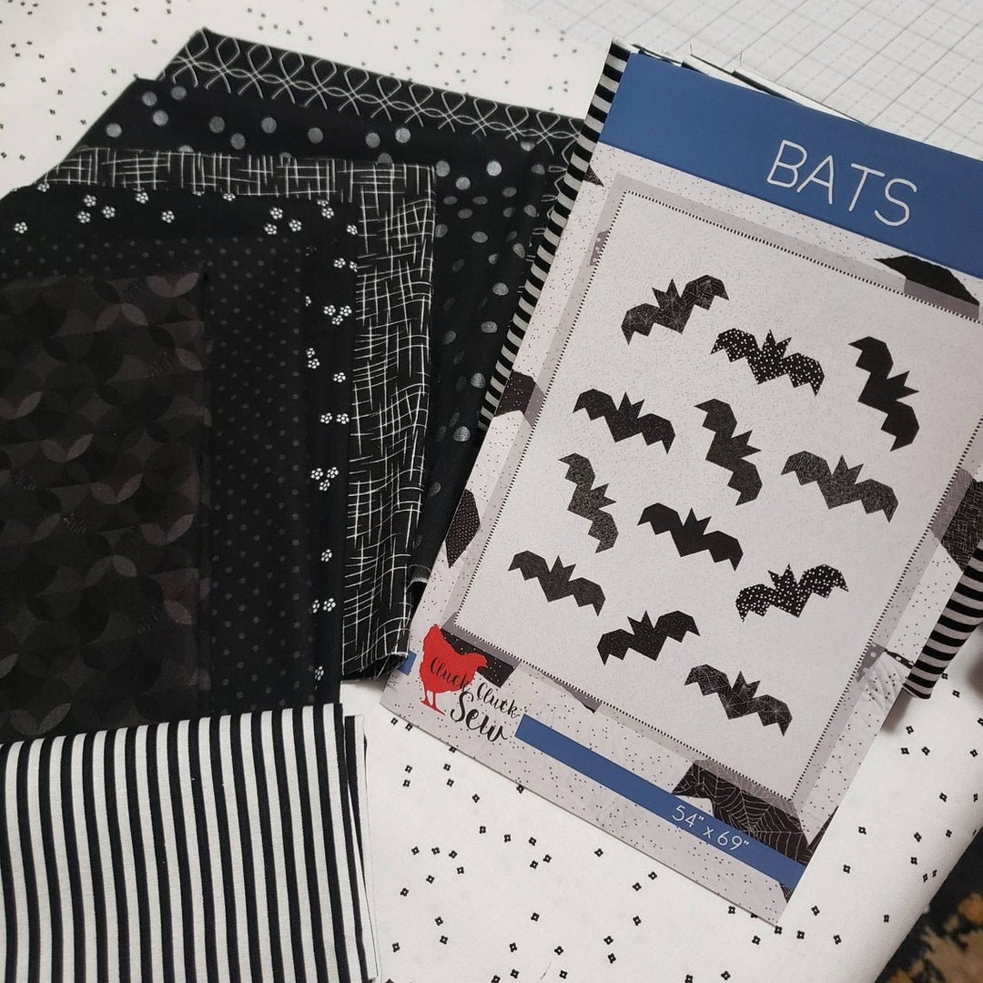 Bats Quilt Kit Using the Bats Pattern by Cluck Cluck Sew - Etsy