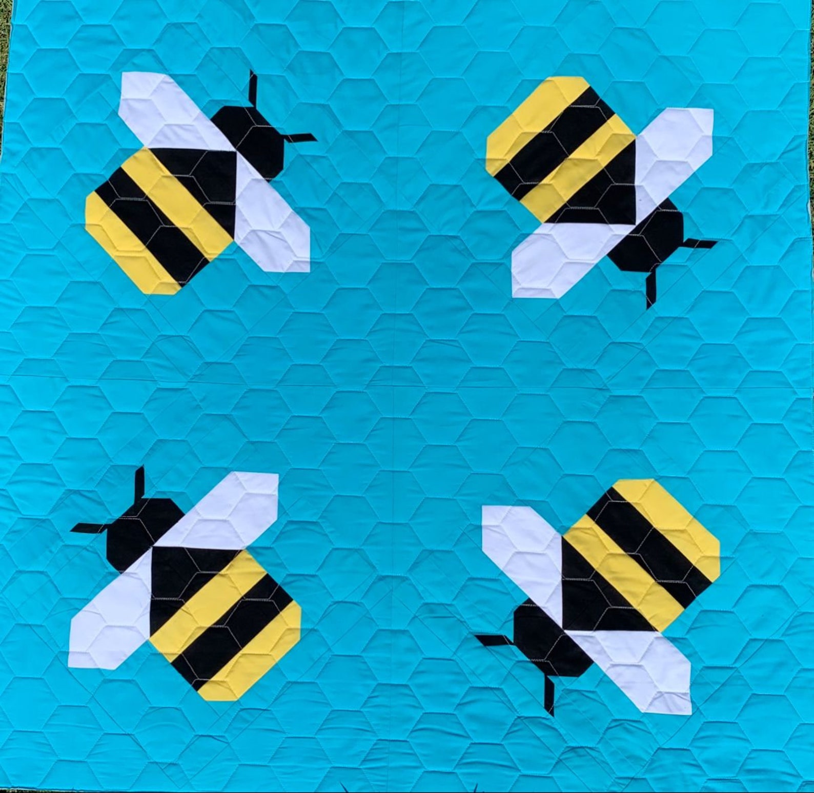 Bee Quilt Kit & Pattern, Bonus Firefly Pattern - Etsy