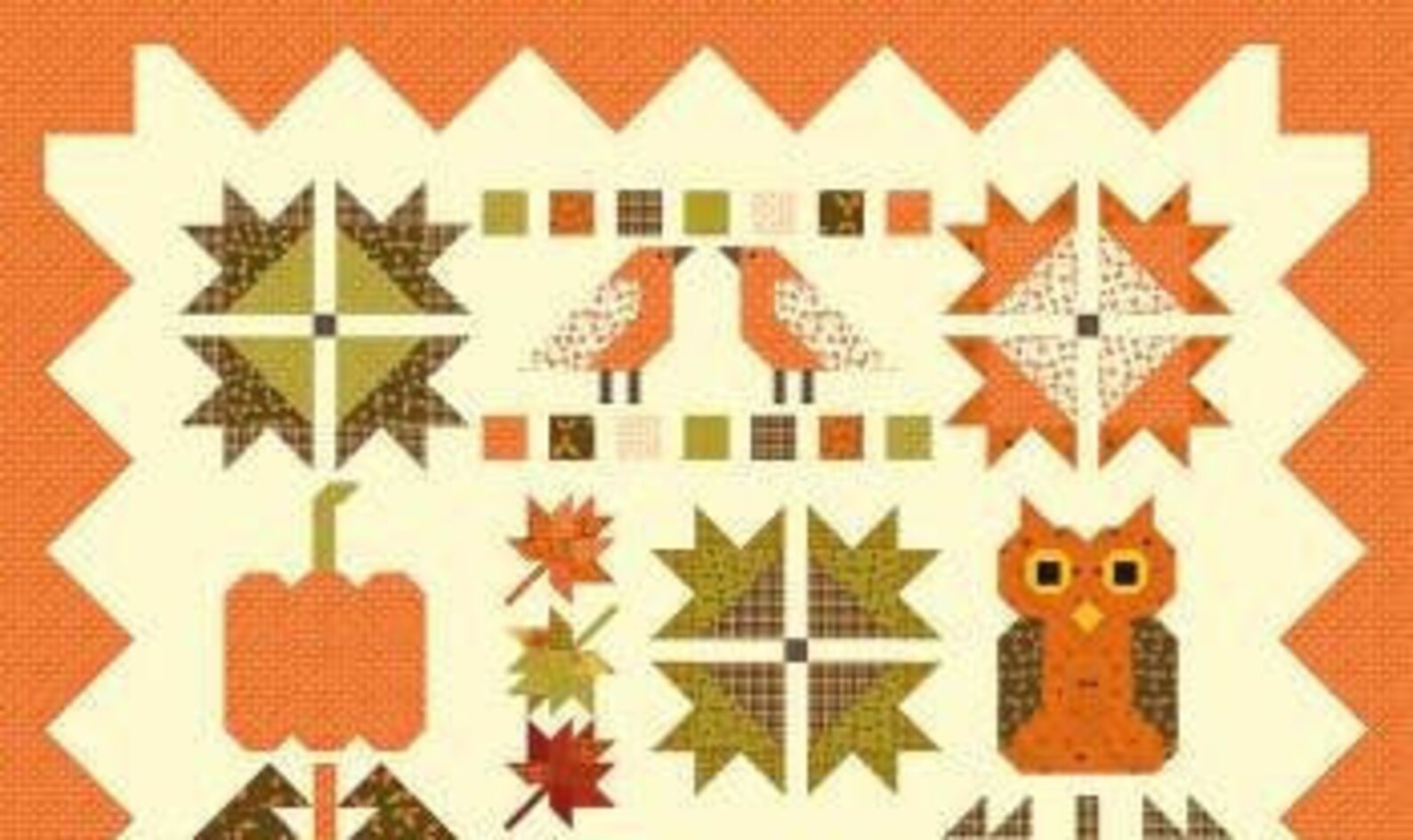 Quilt Kit Fabulous Fall 48in X 59in, Incl. Pattern, Fabric for Top ...