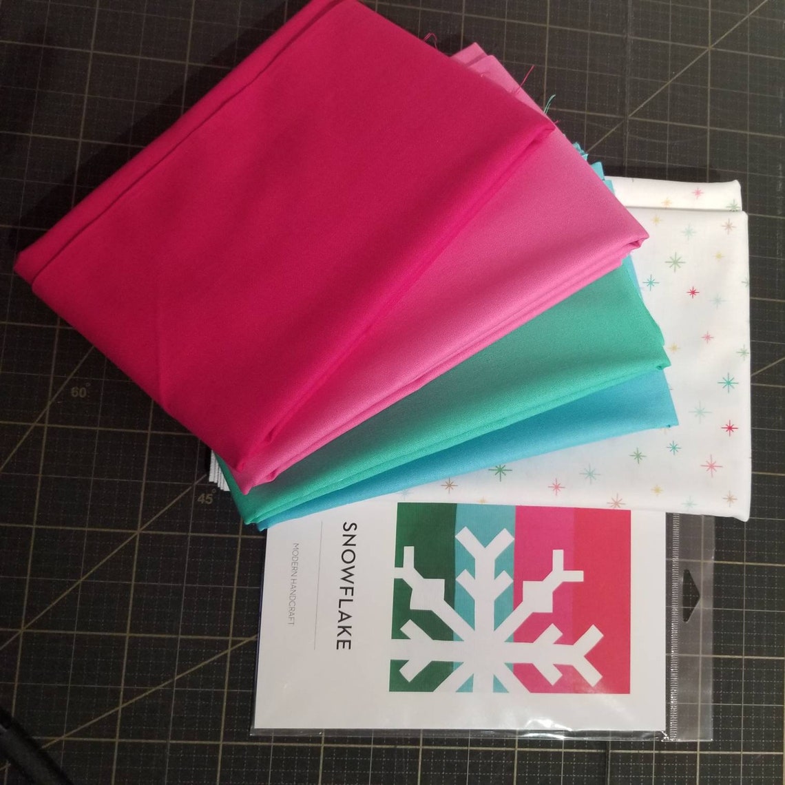 Snowflake Quilt Kit ~ 4 Color Version ~ From Modern Handcraft by ...