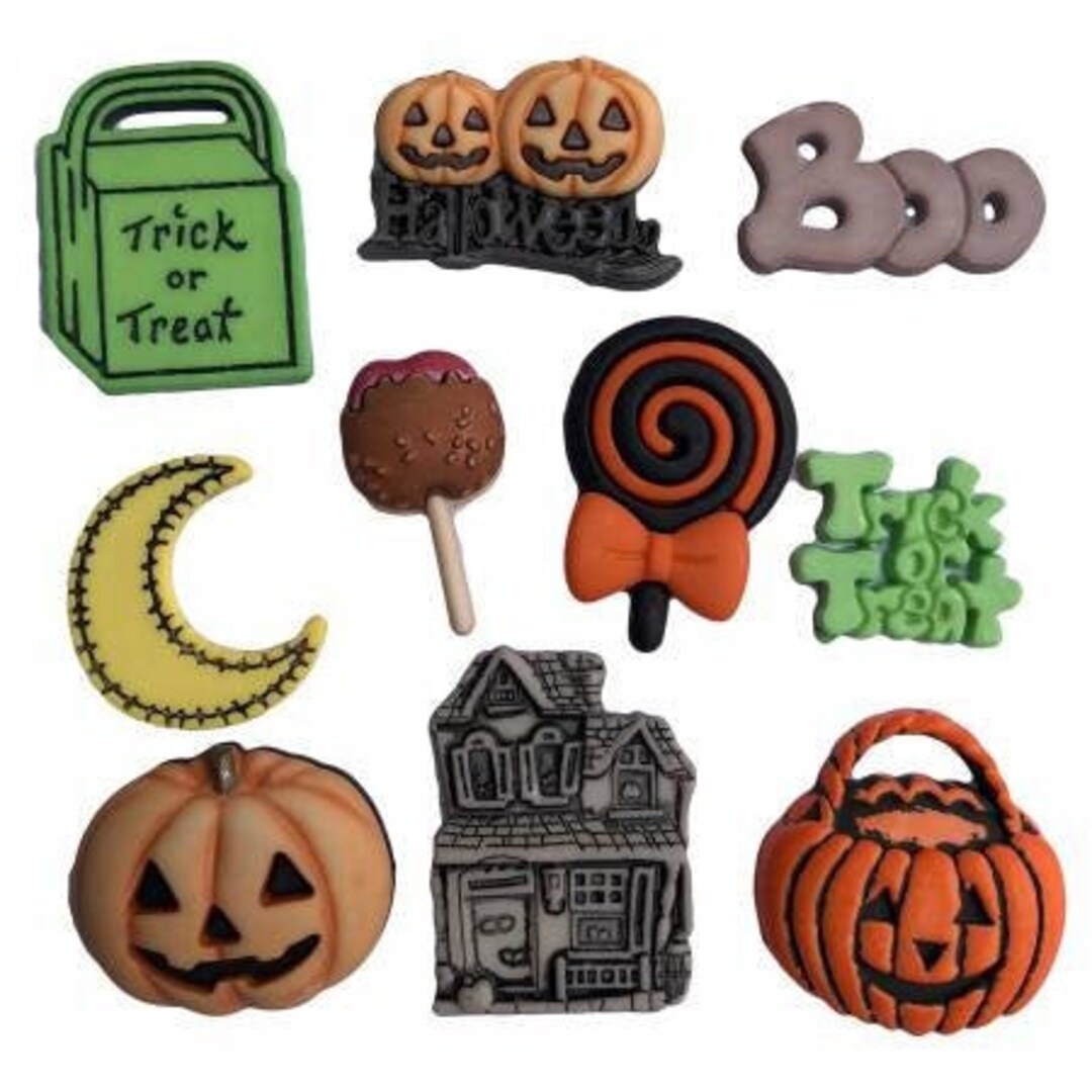 Halloween Night Buttons - Etsy