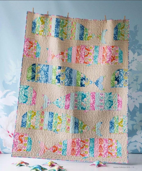 TILDA Whale Quilt Kit Featuring Sunkiss Fabric Line Rare | Etsy