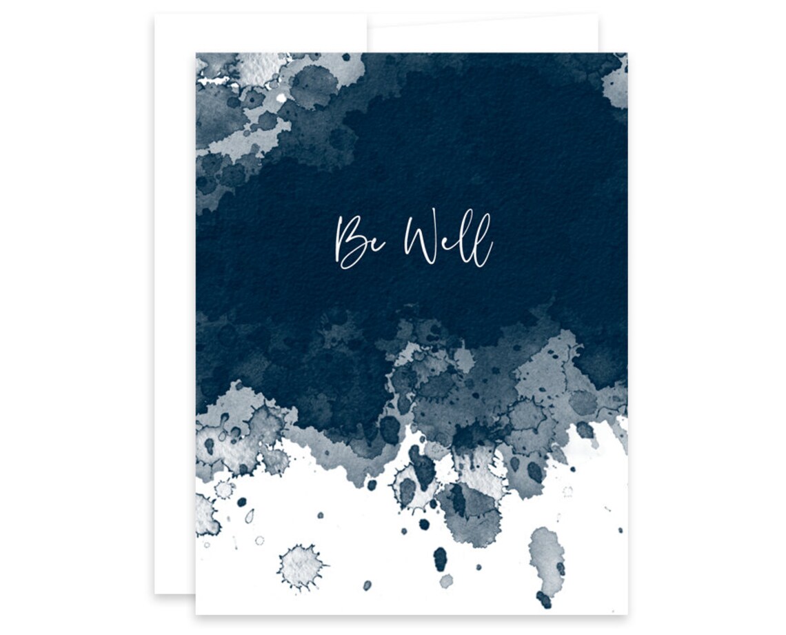 Be Well Card, Well Wishes Card, Get Well Card, Fairwell Card ...