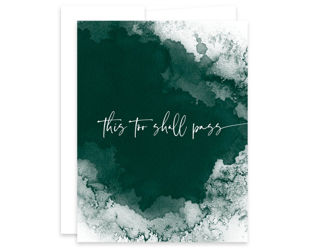 Be Well Card, Well Wishes Card, Hard Times, Difficult Times, Get Well ...