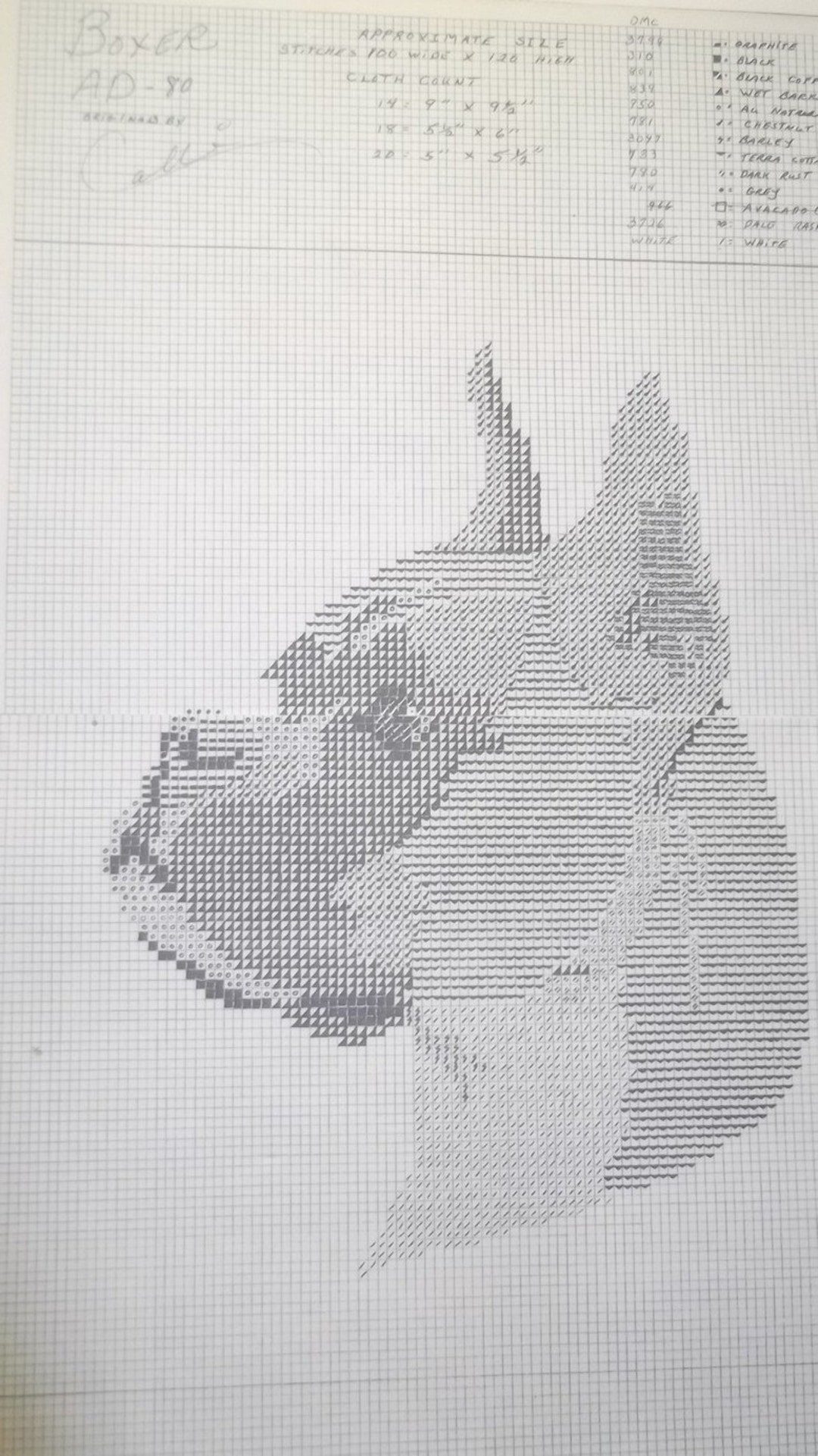 Boxer Dog Pattern - Etsy