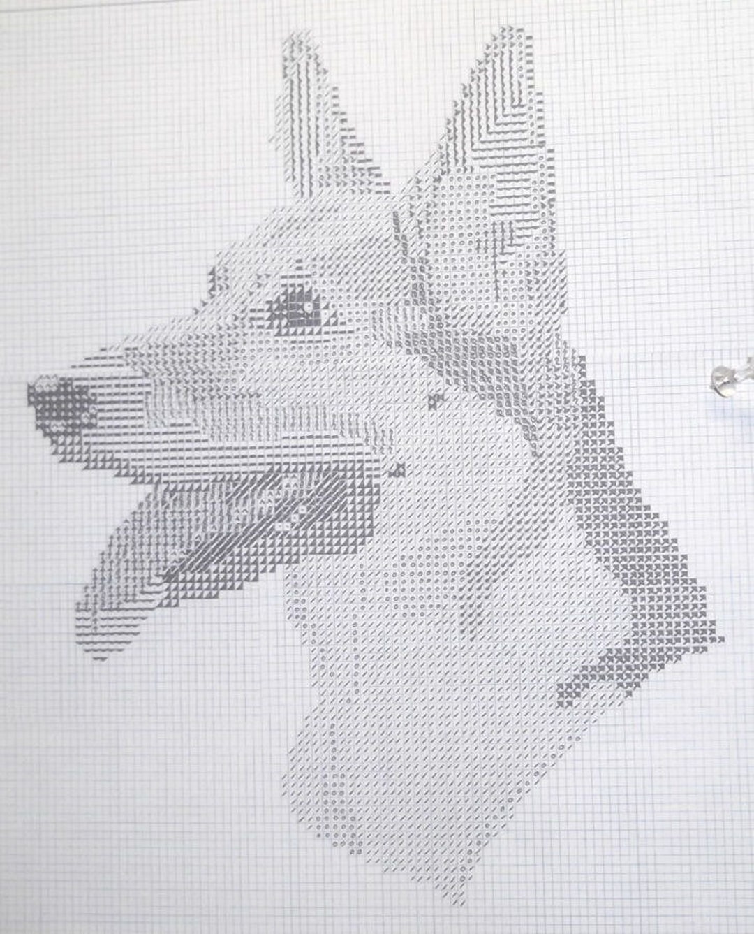 German Shepherd Dog Pattern - Etsy