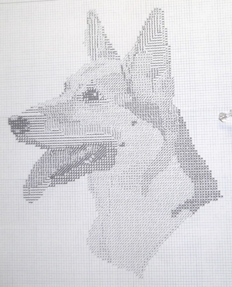 German Shepherd Dog Pattern - Etsy
