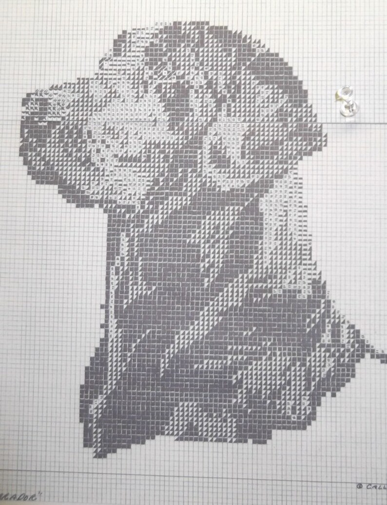 Black Labrador Dog Pattern - Etsy