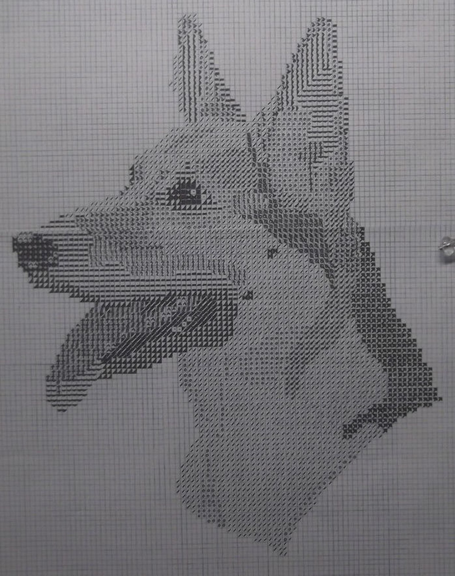 German Shepherd Dog Pattern - Etsy