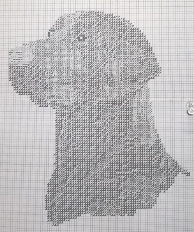 Chocolate Labrador Dog Pattern | Etsy