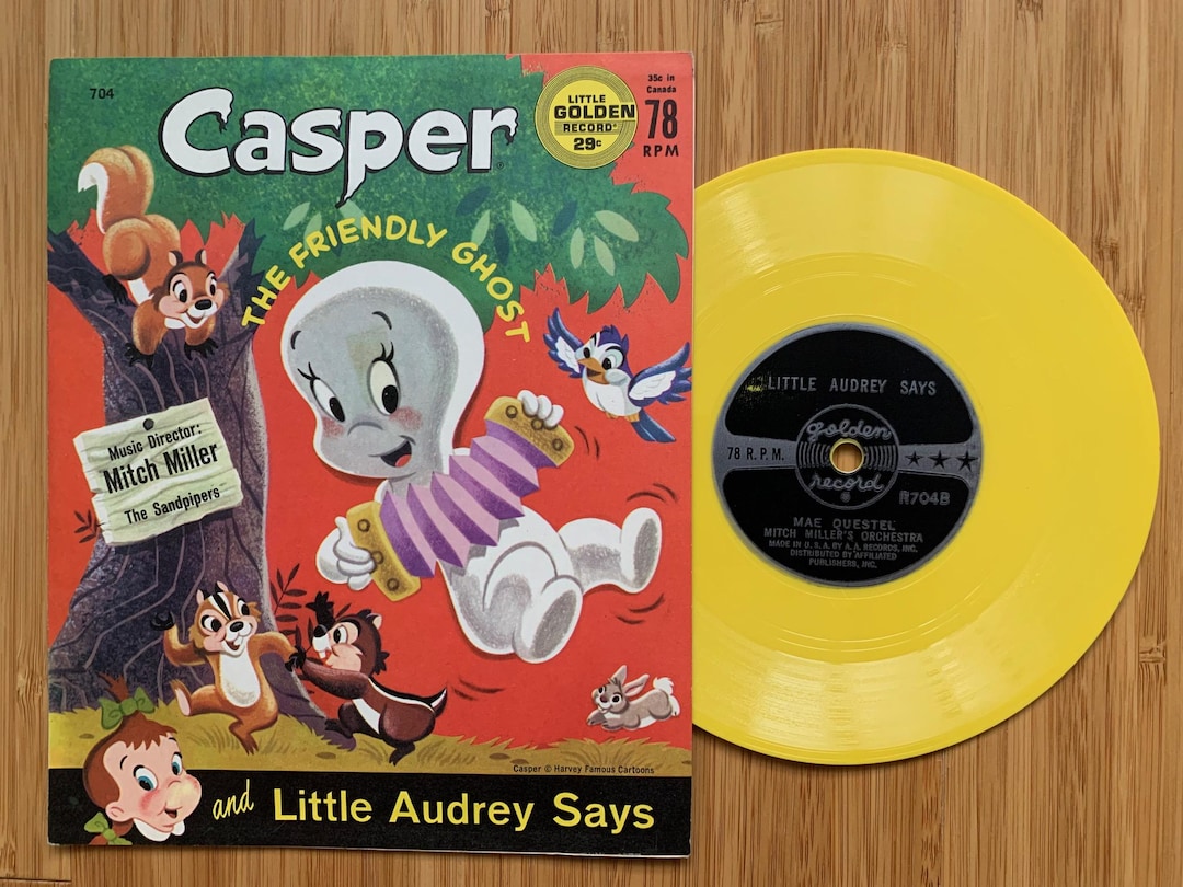 Casper the Friendly Ghost and Little Audrey Says - 1962 Vintage Record ...