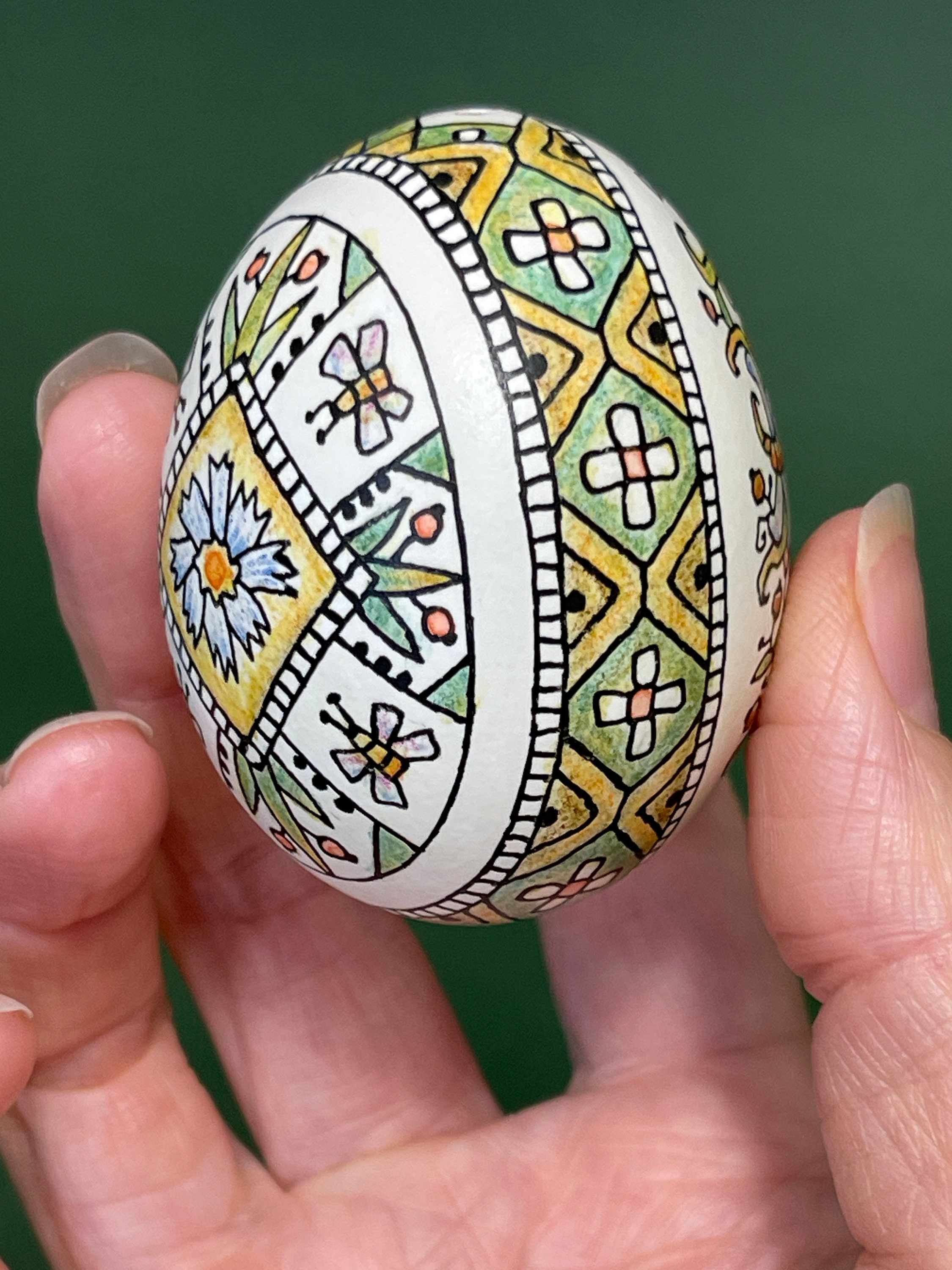 Traditional Ukrainian Easter Egg Original Hand Painted - Etsy