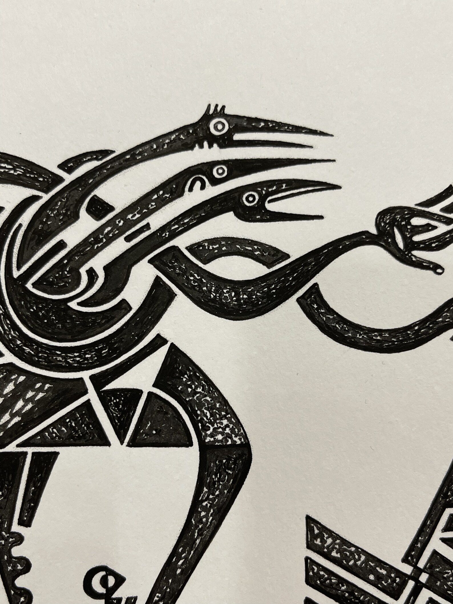 Fantastic Goose Original Art, Hand-drawn Ink Art, Goose Drawing ...