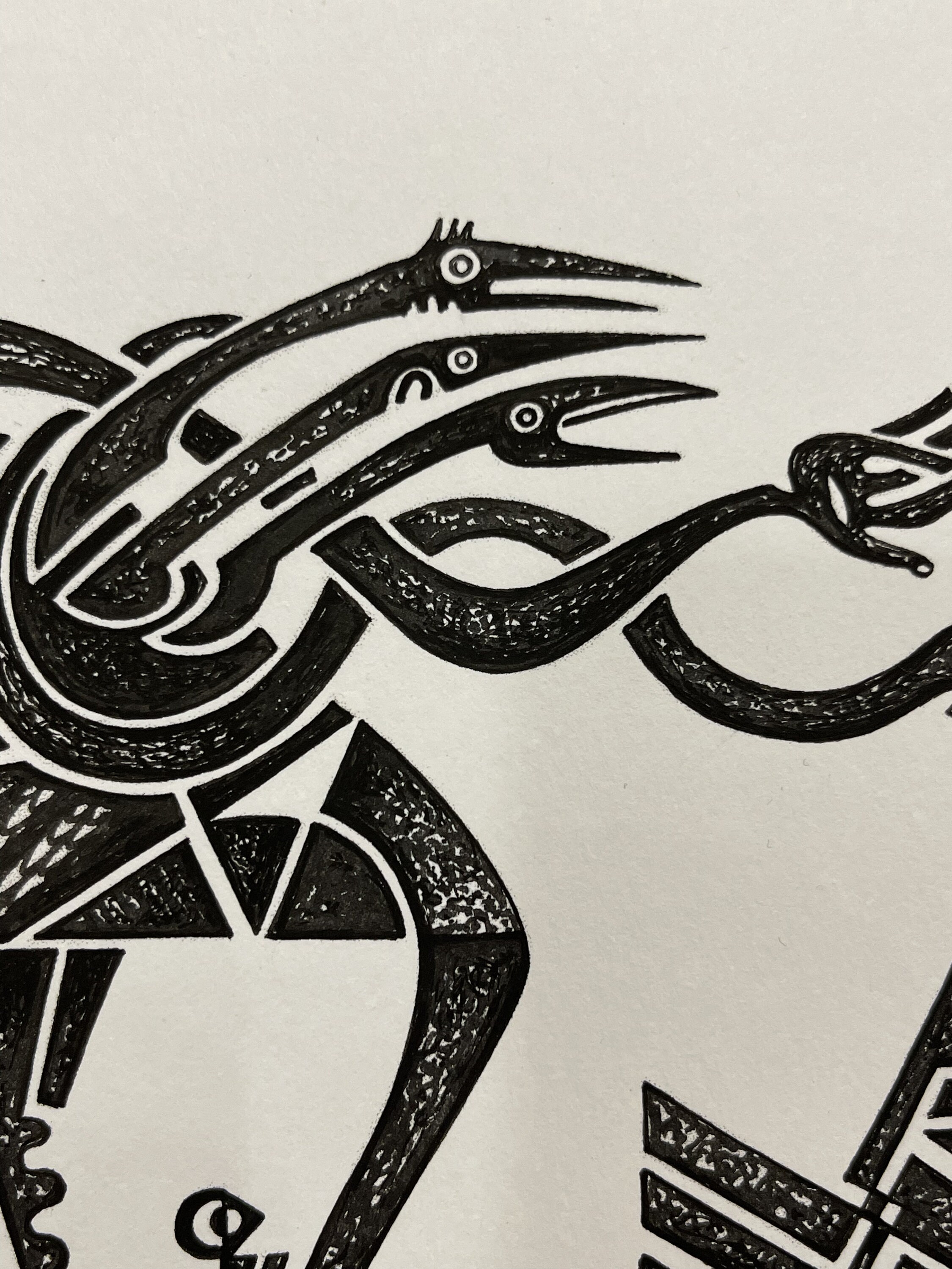 Fantastic Goose Original Art, Hand-drawn Ink Art, Goose Drawing ...