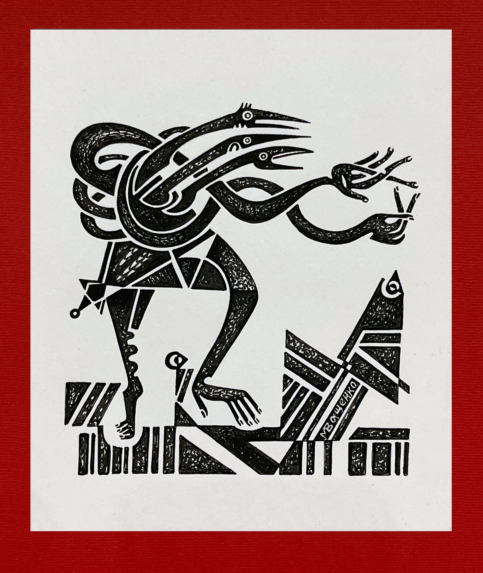 Fantastic Goose Original Art, Hand-drawn Ink Art, Goose Drawing ...